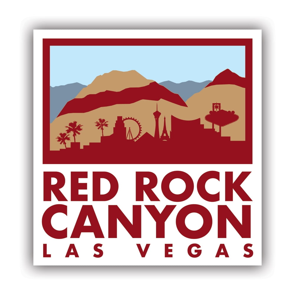 Red Rock Canyon Las Vegas Sticker Decal - Self Adhesive Vinyl ...