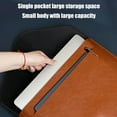 Wrjufa Leather File Bag A4 File Bag Briefcase Button Business Office ...