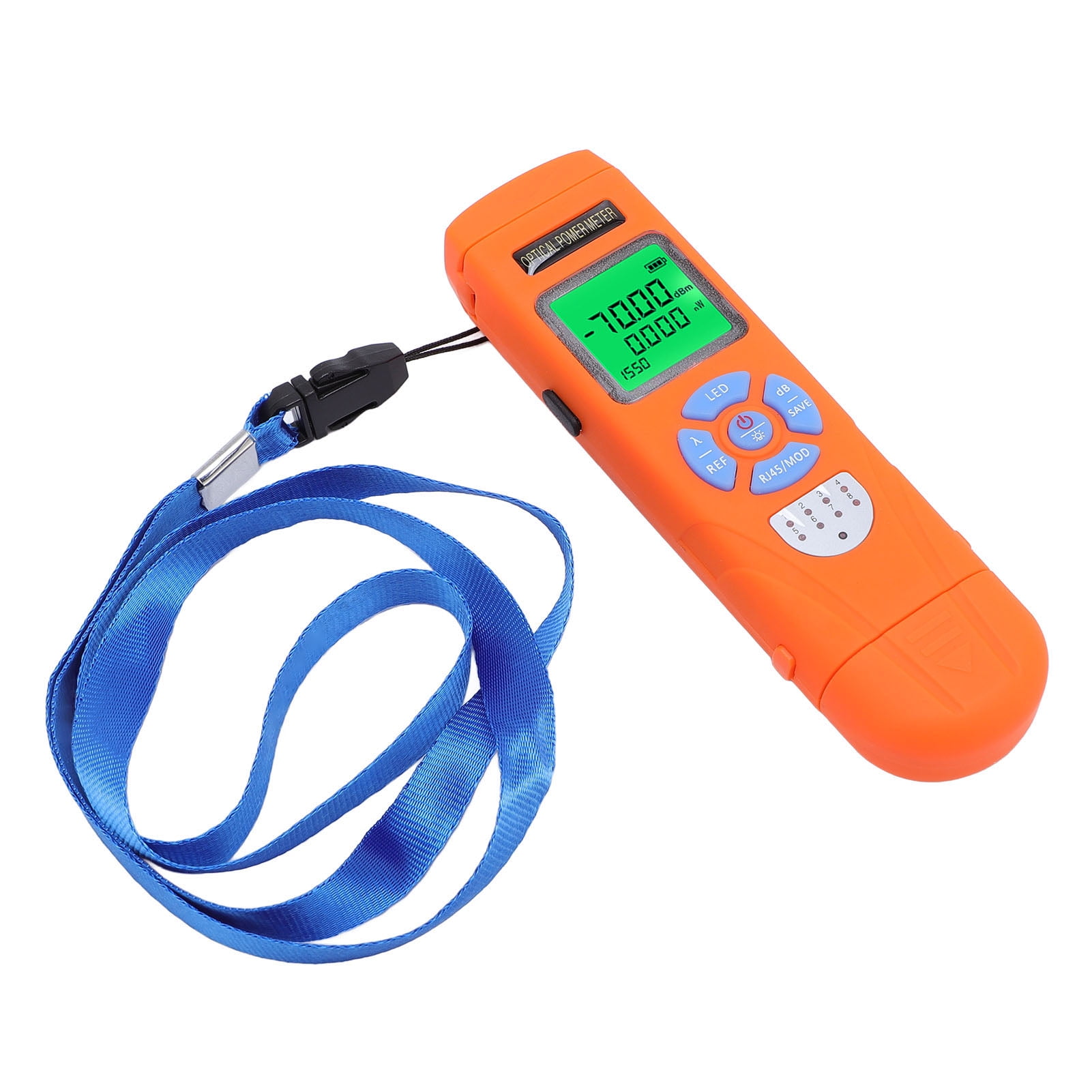 Optical Power Meter, 10 Selectable Wavelengths Fiber Optic Attenuation ...