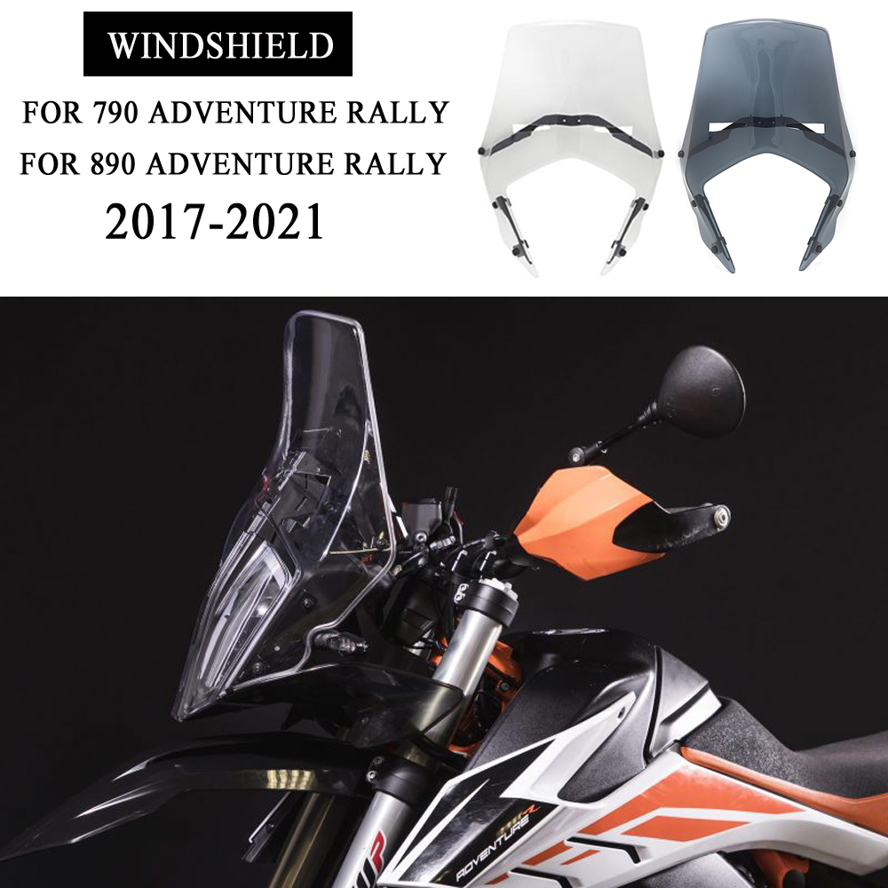 for 790 890 ADV 2017+ Motorcycle Windshield Windscreen Visor Viser Fly ...