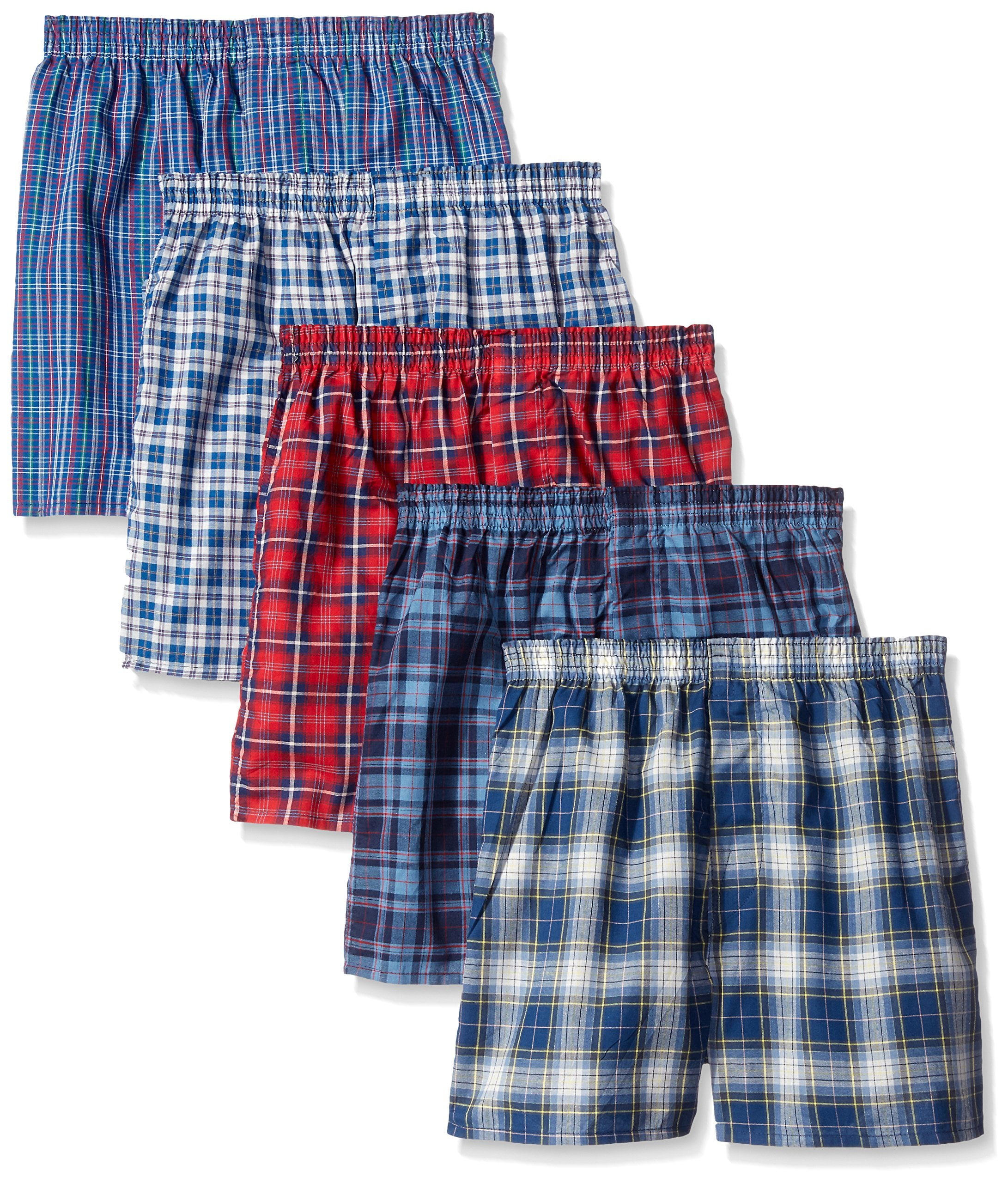 Fruit of the Loom Boy's 5-pack Woven Boxer's - Walmart.com