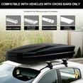 TUFFIOM 11.65 Cu. Ft. Rooftop Cargo Box Luggage Carrier w/ Keys Dual ...