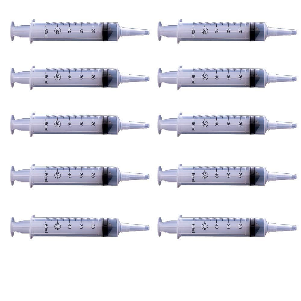 Buy 60ml Sterile Catheter Tip Syringe with Covers - 10 Sterile Syringes ...