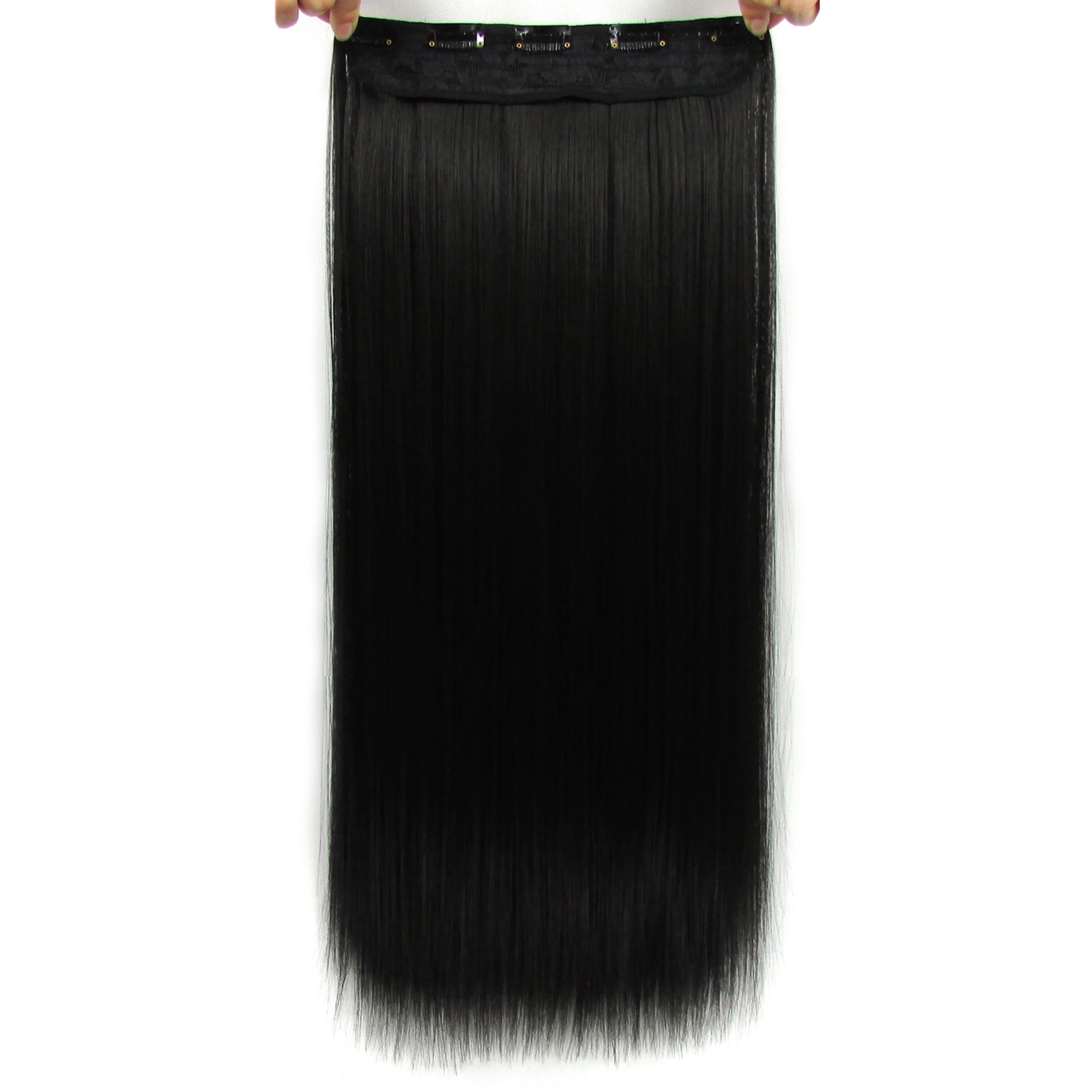 Beaute Galleria 22 inches Women Long Straight Half Head 5 Clips ...