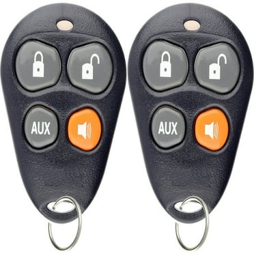 2 PACK KeylessOption Keyless Entry Remote Control Starter Car Key Fob ...