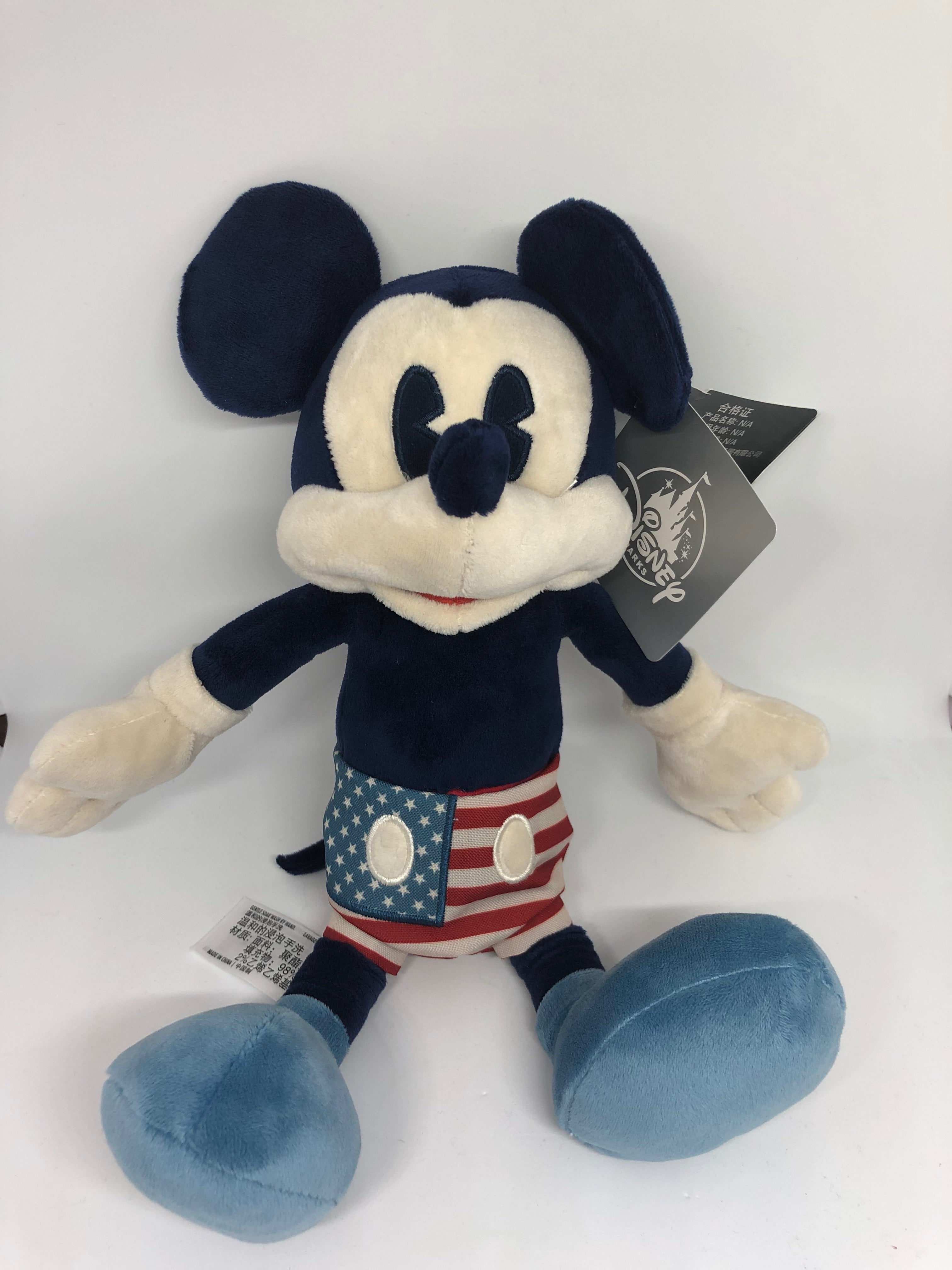 Disney Parks 11inc Mamer Mickey Mouse Americana Plush New with Tags ...