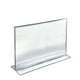 2-Sided Double-Foot Acrylic Sign Holder (Horizontal - 14"W x 11"H ...