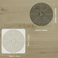 Maze Stencil 11.8x11.8inch Reusable Yoga Meditation Maze Drawing ...