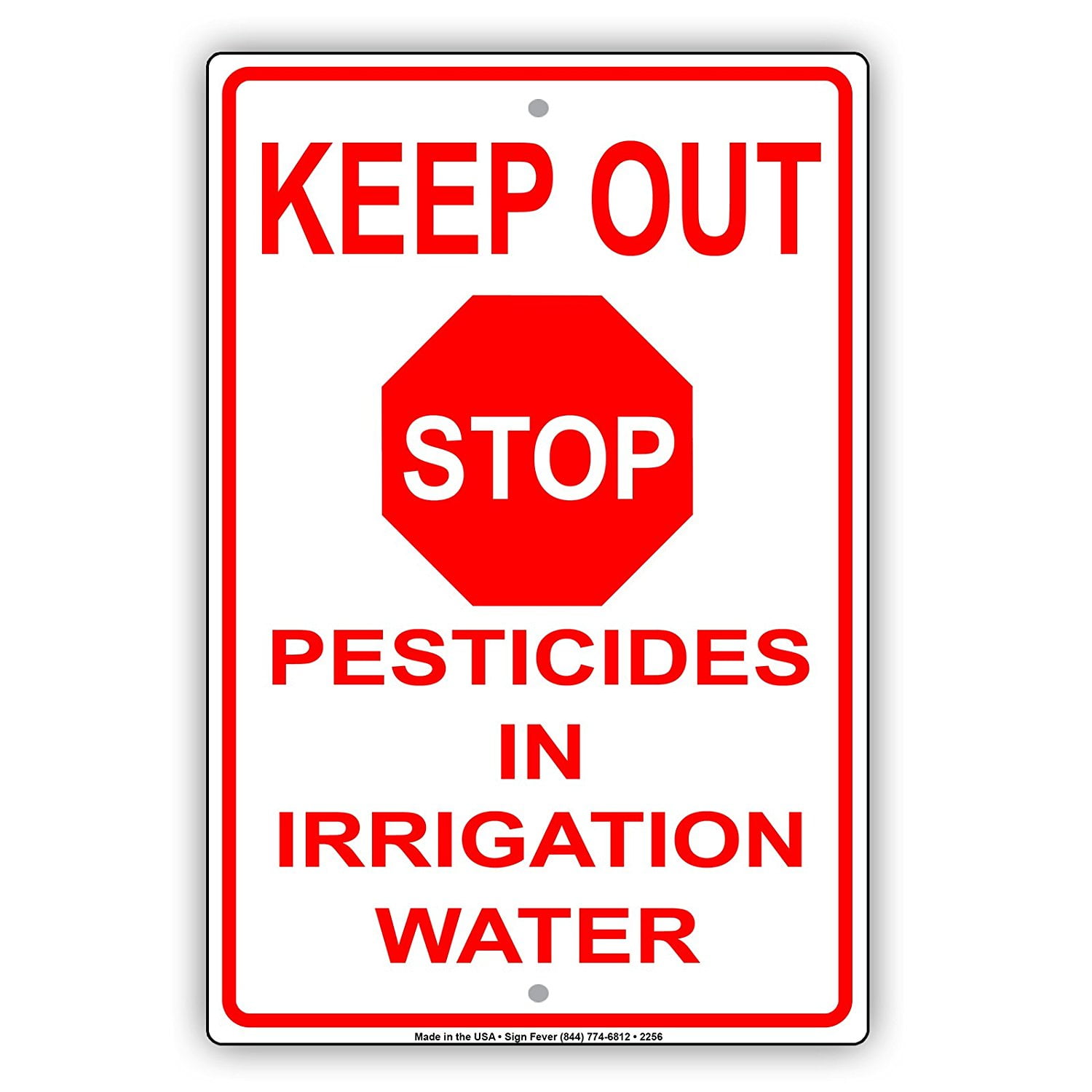 Keep Out Stop Pesticides In Irrigation Water EPA Safety Alert Caution ...