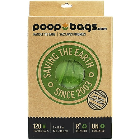 Poop Bags With Handle Ties 7"X13" 120ct- | Walmart Canada