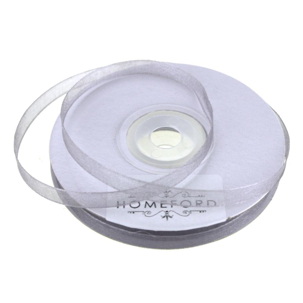Sheer Organza Ribbon, 1/4-inch, 25-yard, Silver - Walmart.com