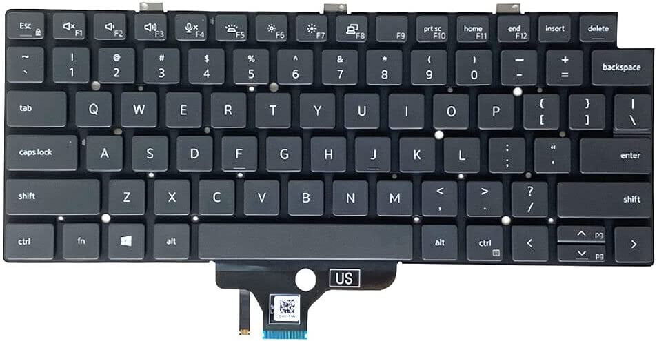 New US Black English Backlit Backlight Laptop Keyboard (Without ...