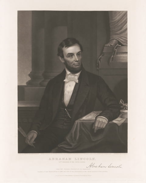 Print: Abraham Lincoln - 16th President Of The United States - Walmart.com