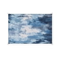 Abstract Stitching Sun Shade Sail 12'X16' Retro White Blue Blend ...