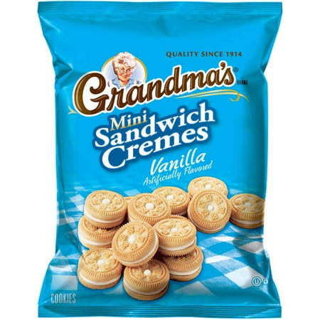 Grandma's Mini Sandwich Cremes Vanilla Cookies 3 oz. Bag - Walmart.com