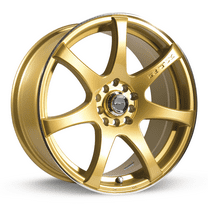 RTX INK 17X7.5 5-100/114.3 42P C73.1 GOLD MCH Wheel - Walmart.com