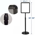 Adjustable Pedestal Floor Stand Sign Holder – Height Adjustable 38″-50 ...