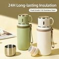 AOOOWER Innovative 316 Nonrust Steel Tea Infuser Tumblers With Leak ...