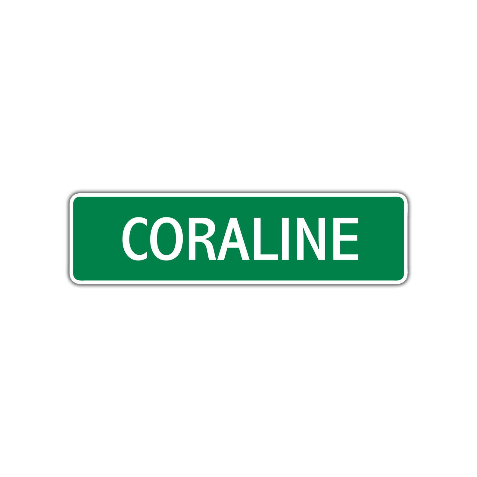 Coraline Girls Children Name Letter Printed Indoor Outdoor Unique Wall ...