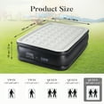 edx Matelas Gonflable 22 Pouces (56 cm) de Hauteur, Format Grand, avec ...