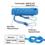 Wolike Outdoor Climbing Rope, Nylon Safety Rope, 10mm Diameter, 10m/32 ...