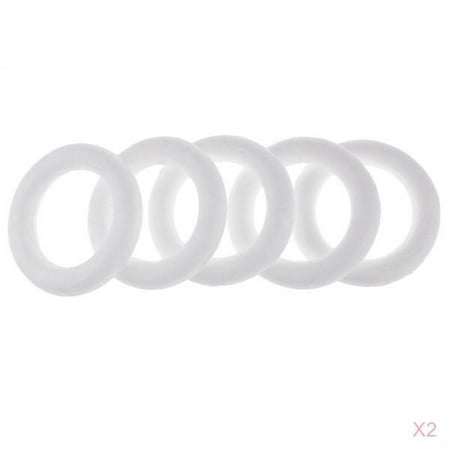 10 Pieces Blank White Round Circle Shape Styrofoam Foam Material for ...