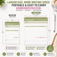 Daily Planner Notepad 8.5” x 10.6” with Clear Protective Cover & 205 ...
