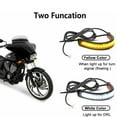2X Motorcycle Flowing Amber LED Fork Turn Signal Strip Light For Harley ...