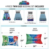 Hasbro PJ Masks Kids Twin-Size Bedding Set with Comforter and Sheets ...