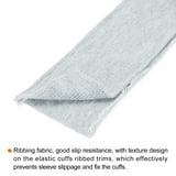 Uxcell 1 Pair Elastic Cuffs Ribbed Trims, 31.5" x 1.4" Cotton Knit Rib ...