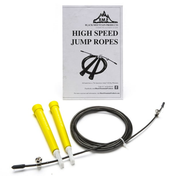 Black Mountain Products Speed Jump Rope Cable, Yellow - Walmart.com