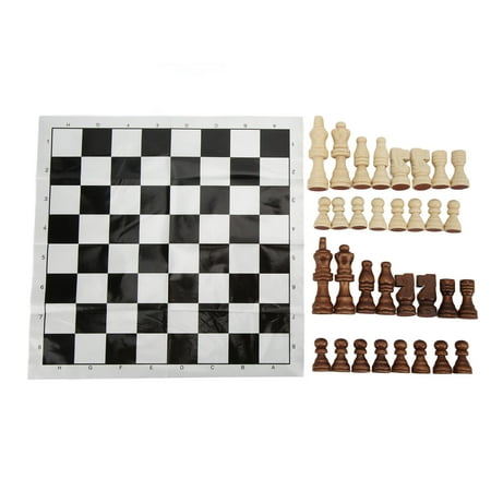 Chess Pieces And Board Set, Moderate Size Chess Board Game Smoother ...