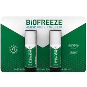 Biofreeze Roll-On Pain-Relieving Gel 3 FL OZ, Colorless (Pack Of 2 ...