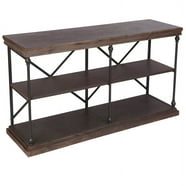 Crestview Collection Bengal Manor Mango Wood A-Frame Narrow Console ...