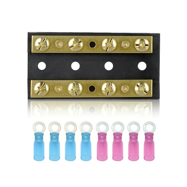 LICHENGTAI 60A BusBar Power Distribution Block Terminals Kit with Heat ...