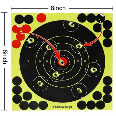 30 pc Reactive Splatter Shooting Targets Instant Feedback Self-Adhesive ...