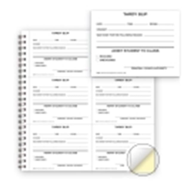 Hammond And Stephens Carbonless Tardyslip Book With 300 Slips, White ...
