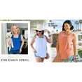 Fantaslook Tank Tops For Women Pleated Square Neck Sleeveless Summer