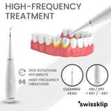 Swissklip Plaque Blaster, Ultrasonic Plaque Remover for Teeth, Dental ...