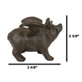 Ebros Gift Cast Iron Flying Pig Paperweight, Small Whimsical Angel Hog ...