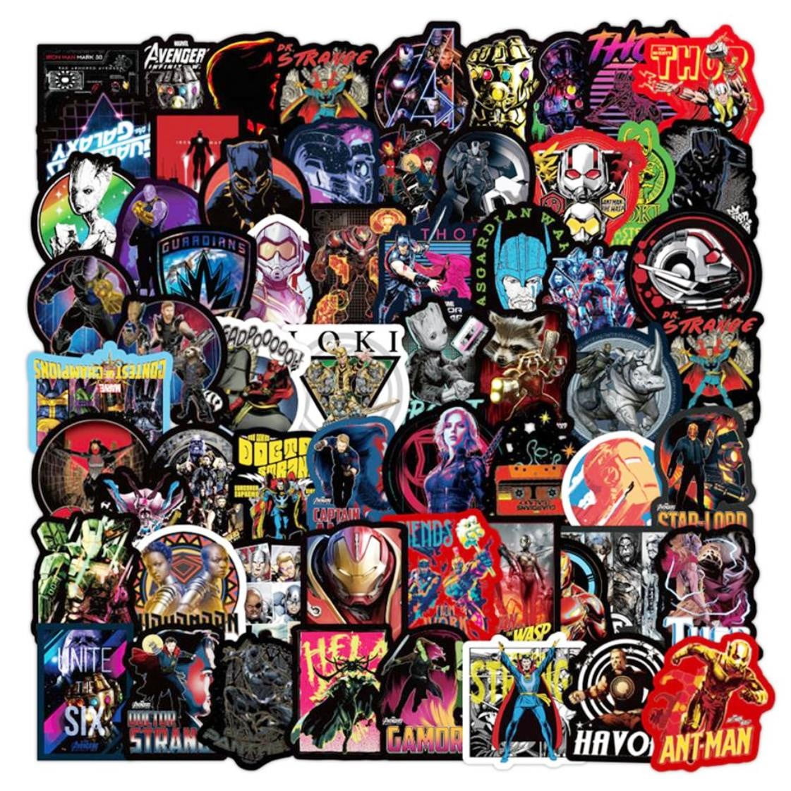 Avengers Themed Set of 108 Assorted Stickers Decal Set - Walmart.com