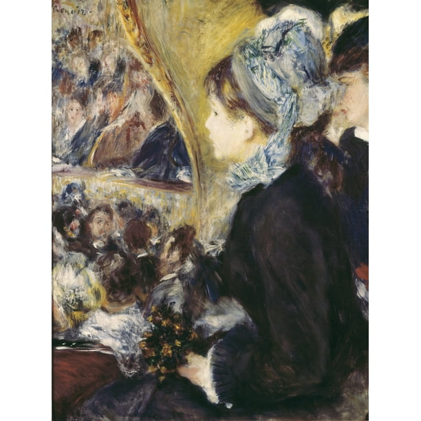 Renoir Pierre-Auguste (1841-1919). At The Theatre. 1876-1877 ...