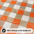 Rectangle Picnic Table Cloth, Elastic Waterproof Fitted Vinyl ...