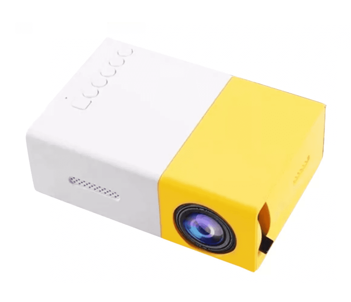 Proyector Portátil Pequeño Hd De 1080p Y 1500 Amarillo con Blanco ...