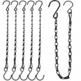 6 Pack 11.44 Inch Hanging Chains with S Hooks, Adjustable Multi-Color ...