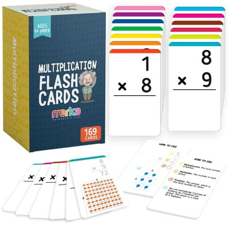 merka Multiplication Flashcards Learning Math Facts (Numbers 0 - 12 ...