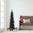 4 ft Pre-Lit Black Artificial Alpine Pencil Tree - Walmart.com