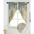 Abstract Swag Valance Curtains Retro Rustic Country Style Farmhouse Art ...