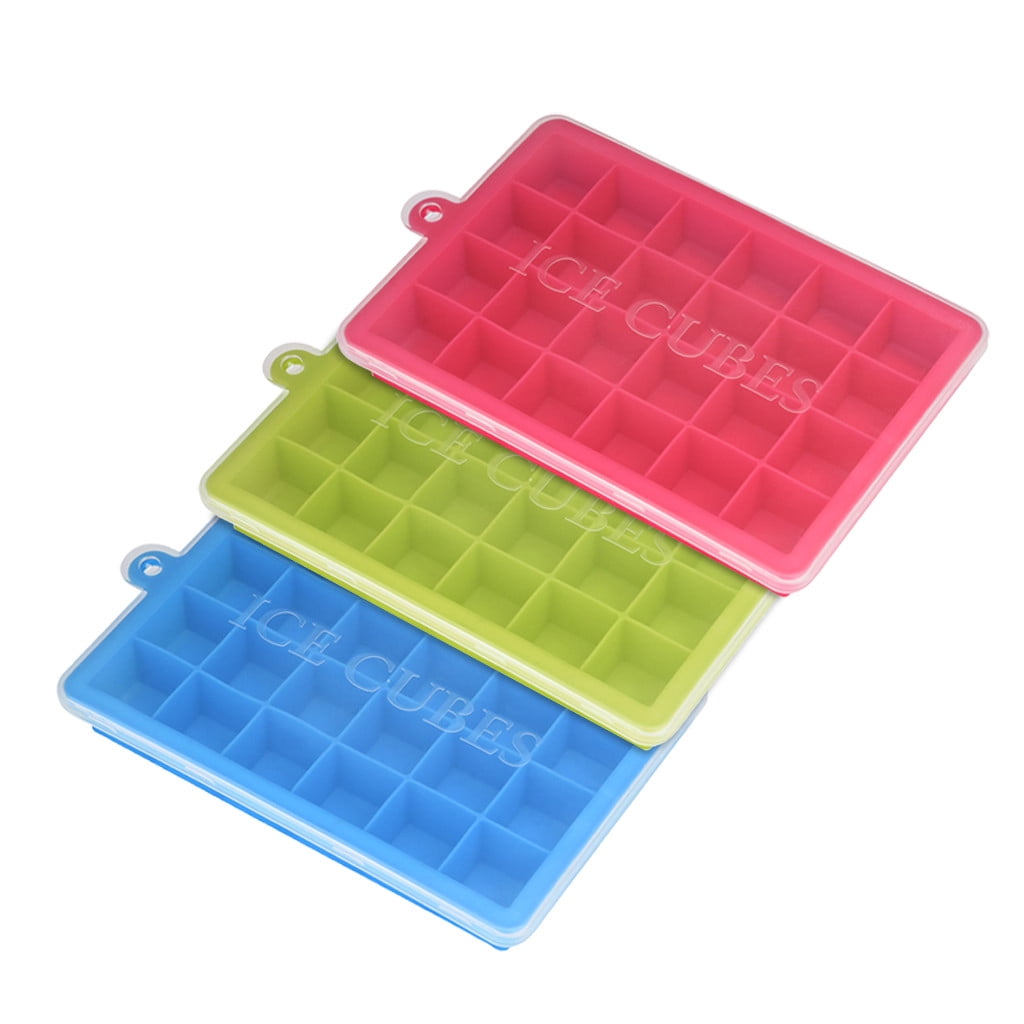 SEMIMAY Storage 24-Cube Ice 3Pcs Container Tray Ice Ice Silicone Maker ...