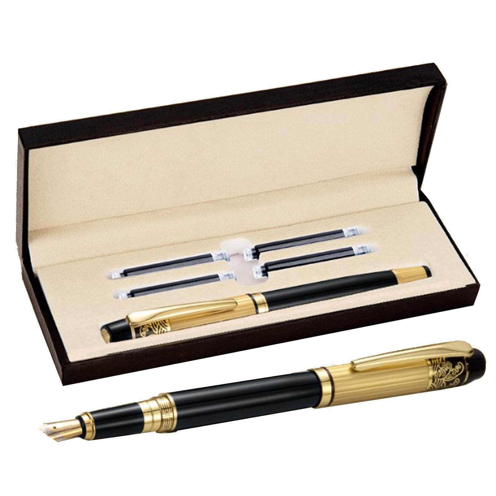 Click here for Viferr Frosted Fountain Pen With Ink Cartridge Com... prices